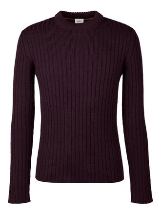 Tod's pull à design côtelé - Rouge