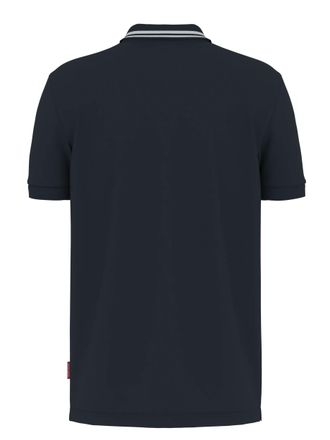 Joop Poloshirt JOOP JEANS Agneloa, Herren, Gr. XXL, dunkelblau, Jersey, Obermaterial: 95% Baumwolle, 5% Elasthan, unifarben, normal normal, Rippb&uuml;ndchen, S