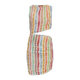 Missoni Femme, Robes, Multicolore, Taille: 36 FR Robe avec fente d&eacute;corative