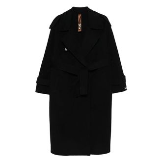 Glox Belted Long-sleeve Coat