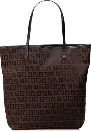 Fendi Shopper - Zucchino Canvas Tote - Gr. unisize - in Braun - für Damen