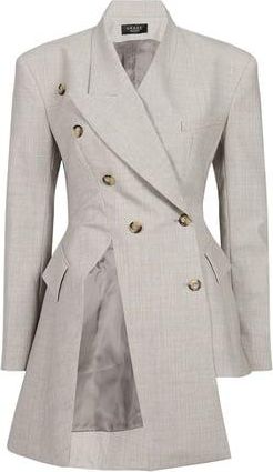 A.W.A.K.E. Veste ajust&eacute;e en laine m&eacute;lang&eacute;e