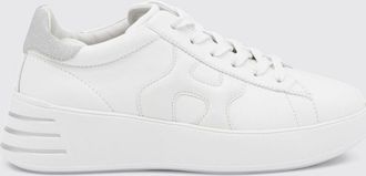 Hogan Baskets Rebel H562 en cuir de veau avec semelle plateforme et logo
