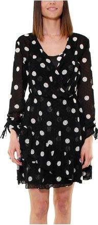 Liu Jo Femme, Robes, Noir, Taille: 42 FR Robe Tulle Deux-en-Un