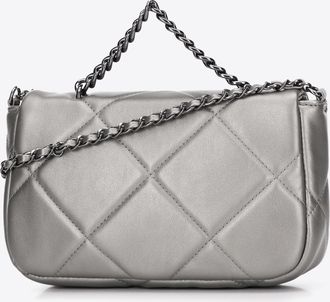 Wittchen Damenhandtasche, gesteppt mit Quadraten an einer Kette, klein