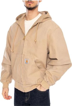 Carhartt Work in Progress Homme, Sweatshirts et sweats &agrave; capuche, Brun, Taille: L OG Active Jacket