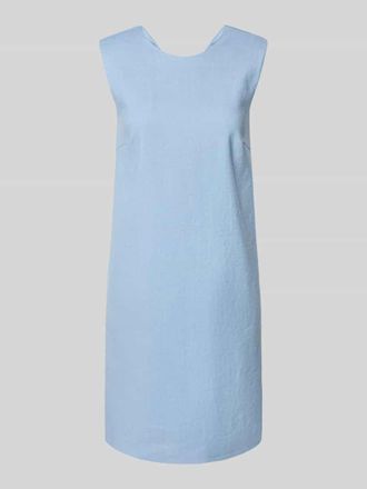 Windsor Knielanges Kleid aus Leinen-Mix mit Rundhalsausschnitt