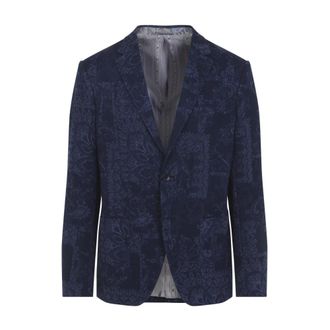 Etro Roma Jersey Sport Jacke - - Jackets - Herren - Blau - L