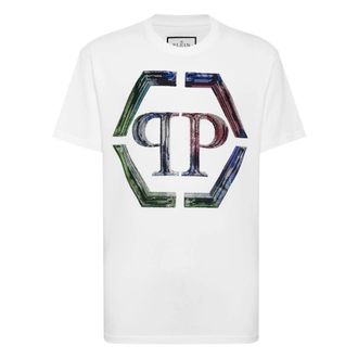 Philipp Plein T-Shirt Rundhals - - Tops - Herren - Wei&szlig; - 4XL