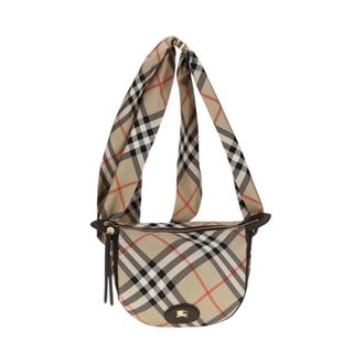 Burberry Haymarket Check Schultertasche - - Bags - Damen - Beige - ONE SIZE