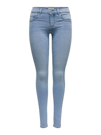 Only Onlrain Reg Skinny DNM Noos, Bleu Jeans Clair, M x 34L