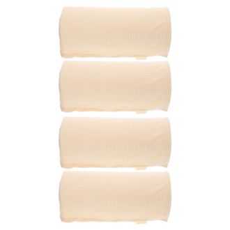 DOITOOL 2 Paare Stretch Sofa Armlehnenbezüge Elastische Armlehnenüberzüge für Couch und Sessel Dehnbare Armlehnen-schoner aus Stretchstoff in Beige Waschbar u