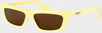 Jacquemus Lunettes De Soleil Homme couleur Jaune