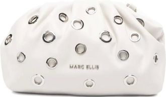 Marc Ellis Femme, Sacs, Blanc, Taille: ONE Size Daphne Embellished Clutch