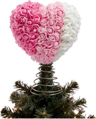 Generico F&uuml;r Rosen - Acryl in Herzform, Elegantes -Design, Display mit Rosenmuster, dekorativer f&uuml;r die Wand der Geburtstagsfeier, EST