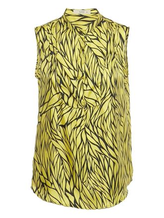 Etro d&eacute;bardeur imprim&eacute; en soie - Jaune