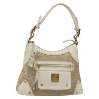 MCM Pre-owned Toile sacs-main - Femme - Pre-owned - Beige - Taille: ONE Size