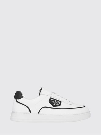 Philipp Plein Baskets basses en cuir bicolore avec logo appliqu&eacute;
