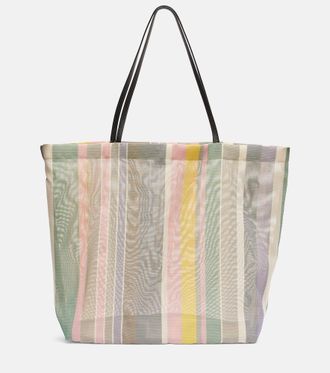 The Row Cabas Barn Mini rayé