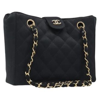 Chanel Pre-owned Satin Shoulder Bag - - Pre-owned - Damen - Schwarzk - ONE SIZE