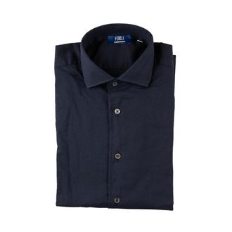 Fedeli Homme, Chemises, Bleu, Taille: 5XL Formal Chemises