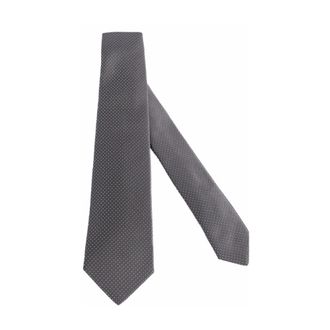 Kiton Geometrische Seidenkrawatte - - Accessories - Herren - Grau - ONE SIZE