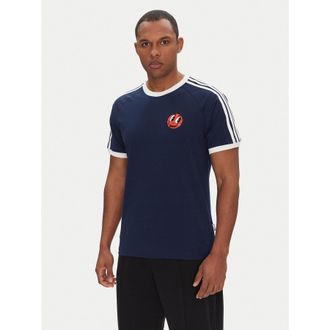 adidas T-Shirt JP0984 Dunkelblau Slim Fit