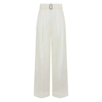 Moorer Lorian Weite Hose - - Trousers - Damen - Wei&szlig; - XS