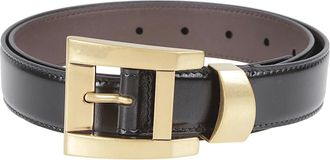 Versace Femme, Accessoires, Noir, Taille: 75 CM Leather Belt