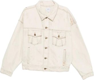Rhude Homme, Vestes, Beige, Taille: L Denim Vestes