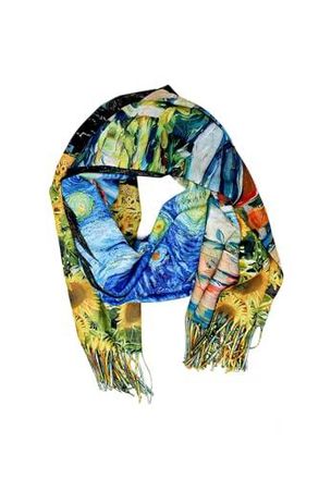 Queen Helena &Eacute;charpe Hiver Foulard pour Femme SC22-13 Bleu, Taille unique