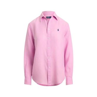 Polo Ralph Lauren Gerade geschnittenes Leinenhemd - - Blouses & Shirts - Damen - Rosa - S