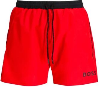 HUGO BOSS Homme, Maillots de bain, Rouge, Taille: S Short de bain écologique Starfish