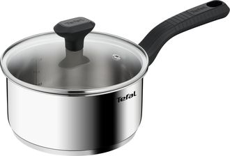 T-fal Comfort Max C9732304 Edelstahl-Kochtopf mit Glasdeckel, langlebiges Kochgeschirr für gesundes Kochen, induktionskompatibel, ergonomischer Kühlhaltegri