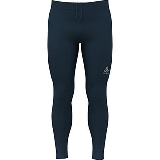 Odlo Collant Essential Warm Pantalon de Course, Bleu Sarcelle, XXL Homme