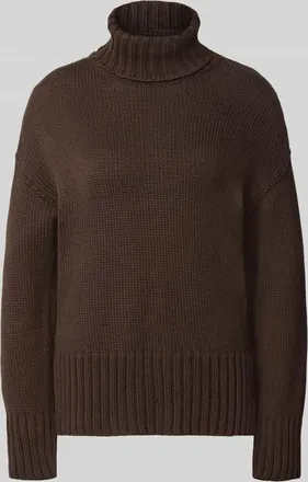 Mos Mosh Relaxed Fit Strickpullover aus reiner Baumwolle mit Rollkragen