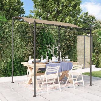vidaXL Auvent taupe 2x2,3 m 180 g/m&sup2; tissu et acier vidaXL