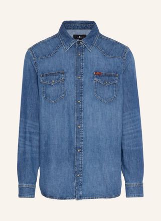 7 For All Mankind Denim L/S Western Shirt blau