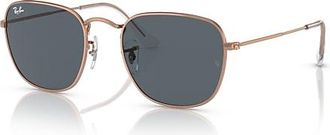 Ray-Ban Frank Rose Gold Sonnenbrillen Rotgold Fassung Blau Glas 51-20