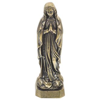 Garneck Vintage Aus Messing Katholizismus-g&ouml;ttlichkeitsstatue Statue Der Jungfrau Maria Desktop-schmuck Maria-verzierung Moderne Skulpturen Heimdekoration Min