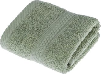 Homescapes Flauschiges Premium Frottee G&auml;stetuch ca. 30 x 30 cm G&auml;stehandtuch aus 100% Reiner Baumwolle, lind gr&uuml;n