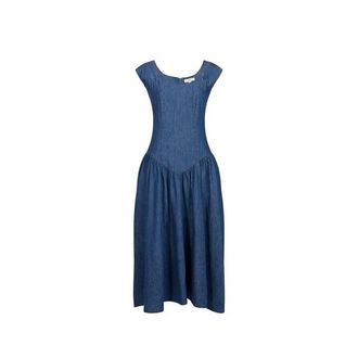 Topshop Robe midi Tseya en jean en coton