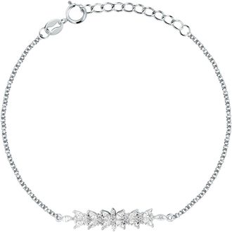 Cleor Bracelet en argent 925/1000 et zircon
