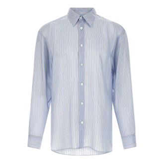 Dries Van Noten Croom Cupro Shirt - - Shirts - Herren - Blau - XL