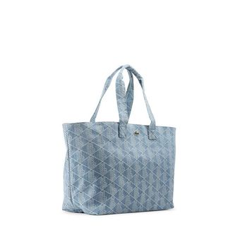 Lacoste Grand sac cabas Neocroc en denim de coton