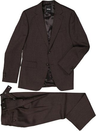 HUGO BOSS Herren Anzug braun Slim Fit
