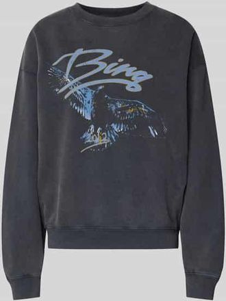 Anine Bing Regular Fit Sweatshirt mit Motiv-Print