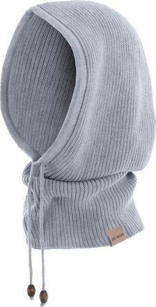 Knit Factory Evy Kapuzenschal - Grau - One Size