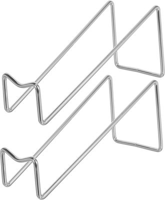 Pretyzoom 2stücke Weinregal Für Arbeitsplatte Kleines Edelstahlregal Einzelnes Stielglasregal Stehender Weinhalter Vertikales Weinflaschenregal Wohnzimmer Weins