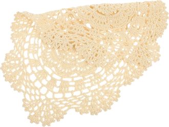 Angoily rutschfeste Tischunterlage aus Baumwolle mit Spitzenmuster Dekoratives Platzset 25X35cm Geh&auml;keltes Deko Tischset f&uuml;r K&uuml;che Esszimmer und Partys